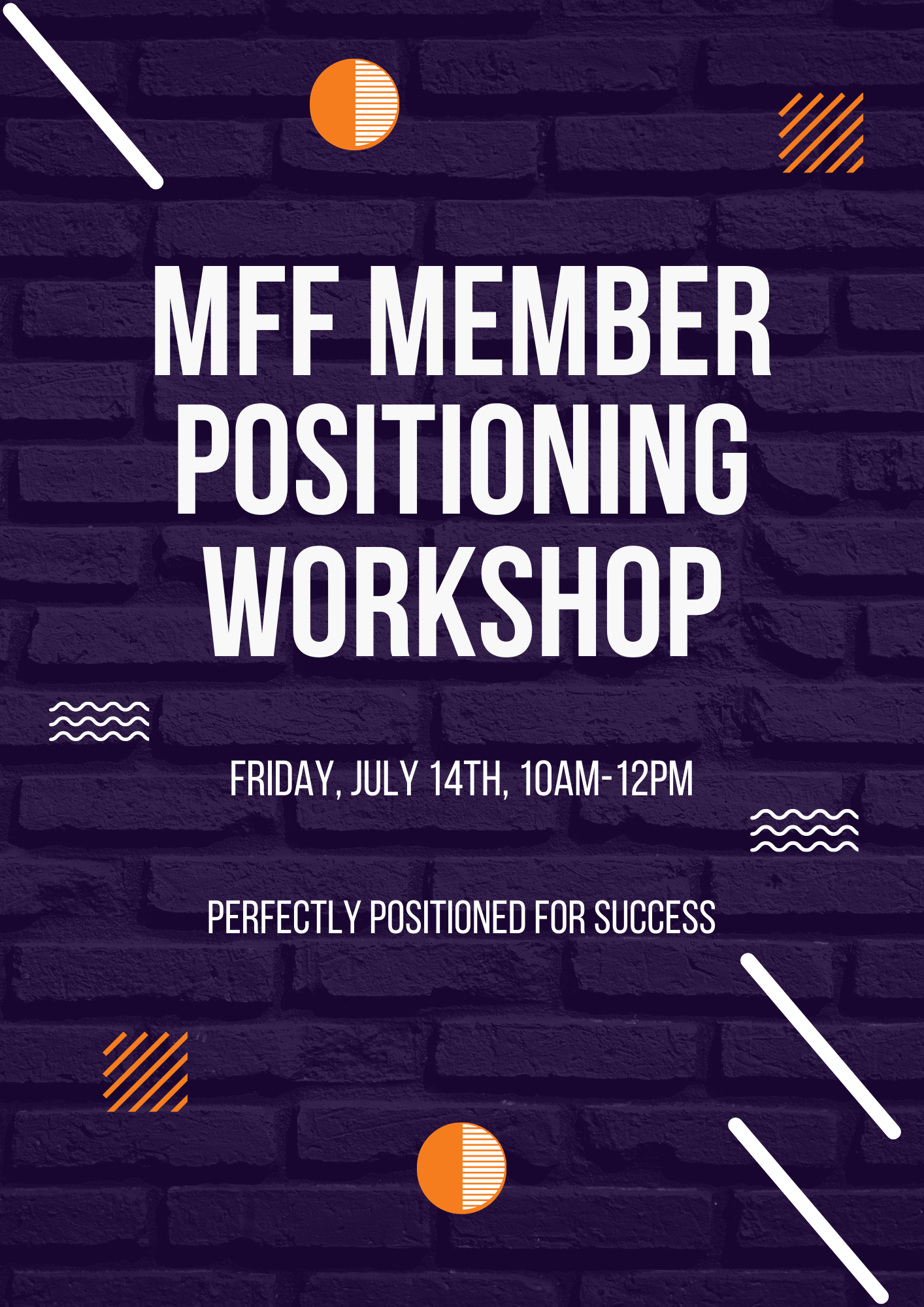 MFF Member Workshop: Positioning - Michigan Founders Fund